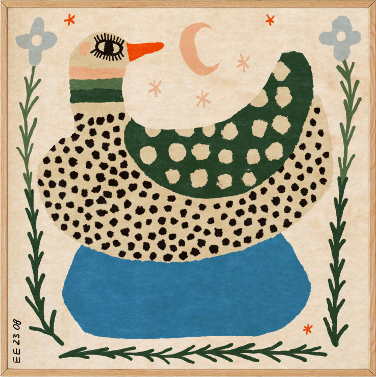 Den spættede and plakat Enikő Eged - Spotted Duck– Plakatcph.com